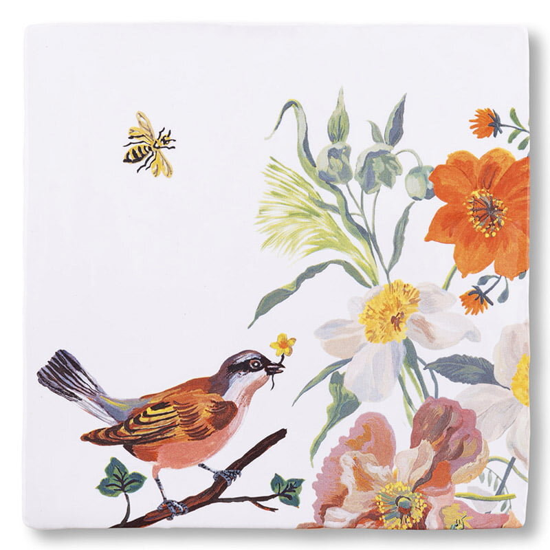 Birds And Bees Tile – Misto Lino
